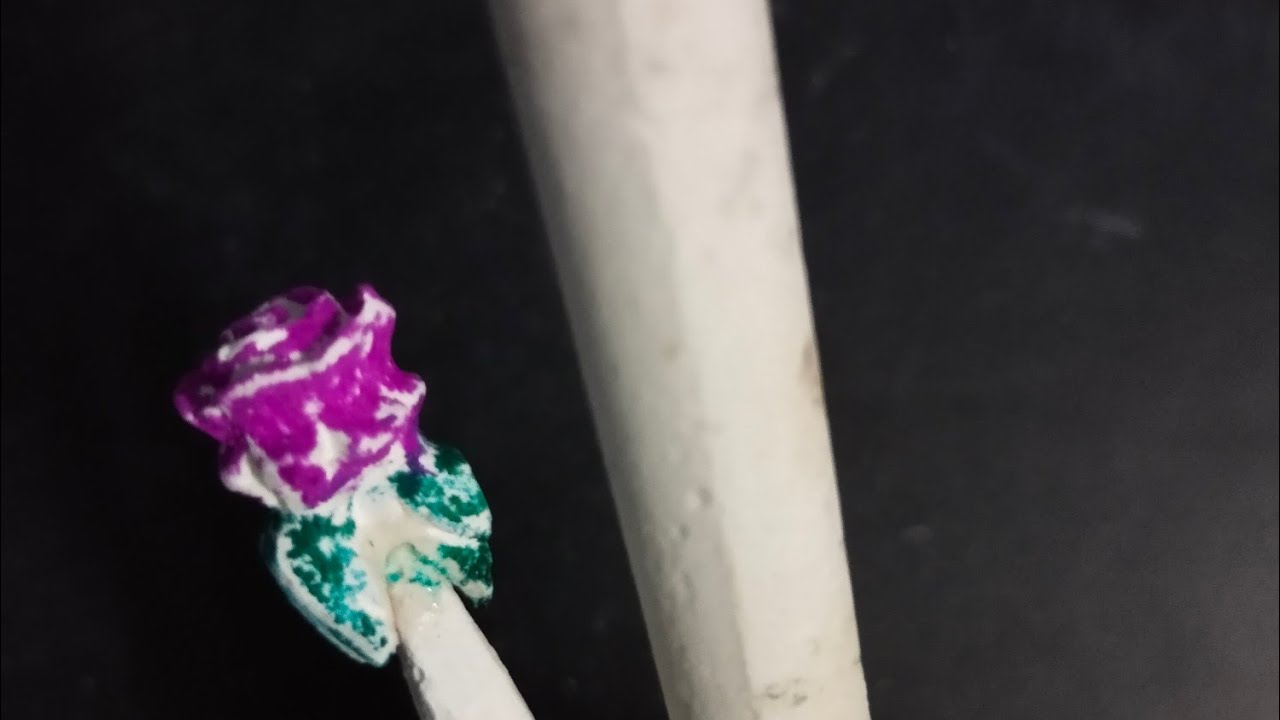 How to create a simple rose use in chalk piece - YouTube
