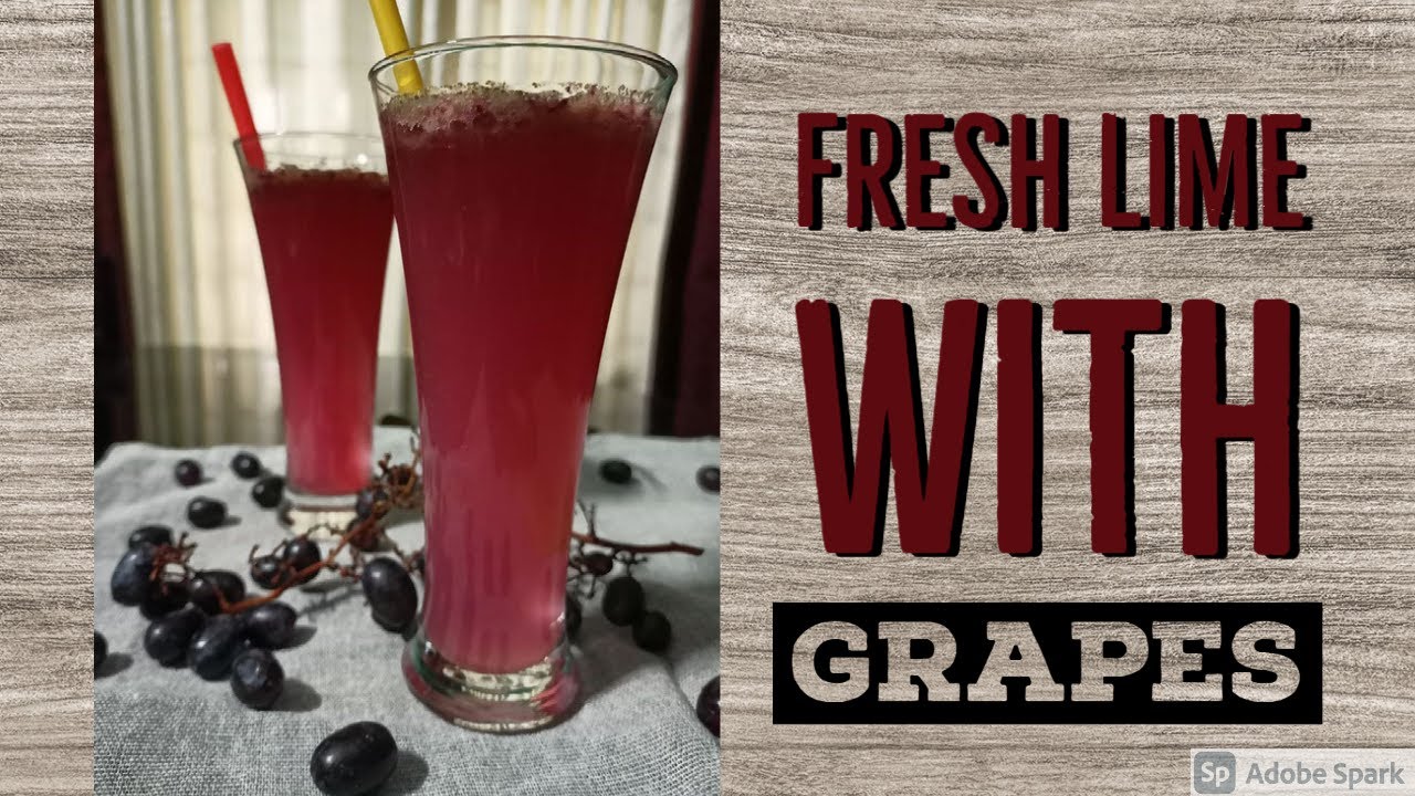 FRESH LIME WITH GRAPES | ഫ്രഷ് ലൈം - YouTube
