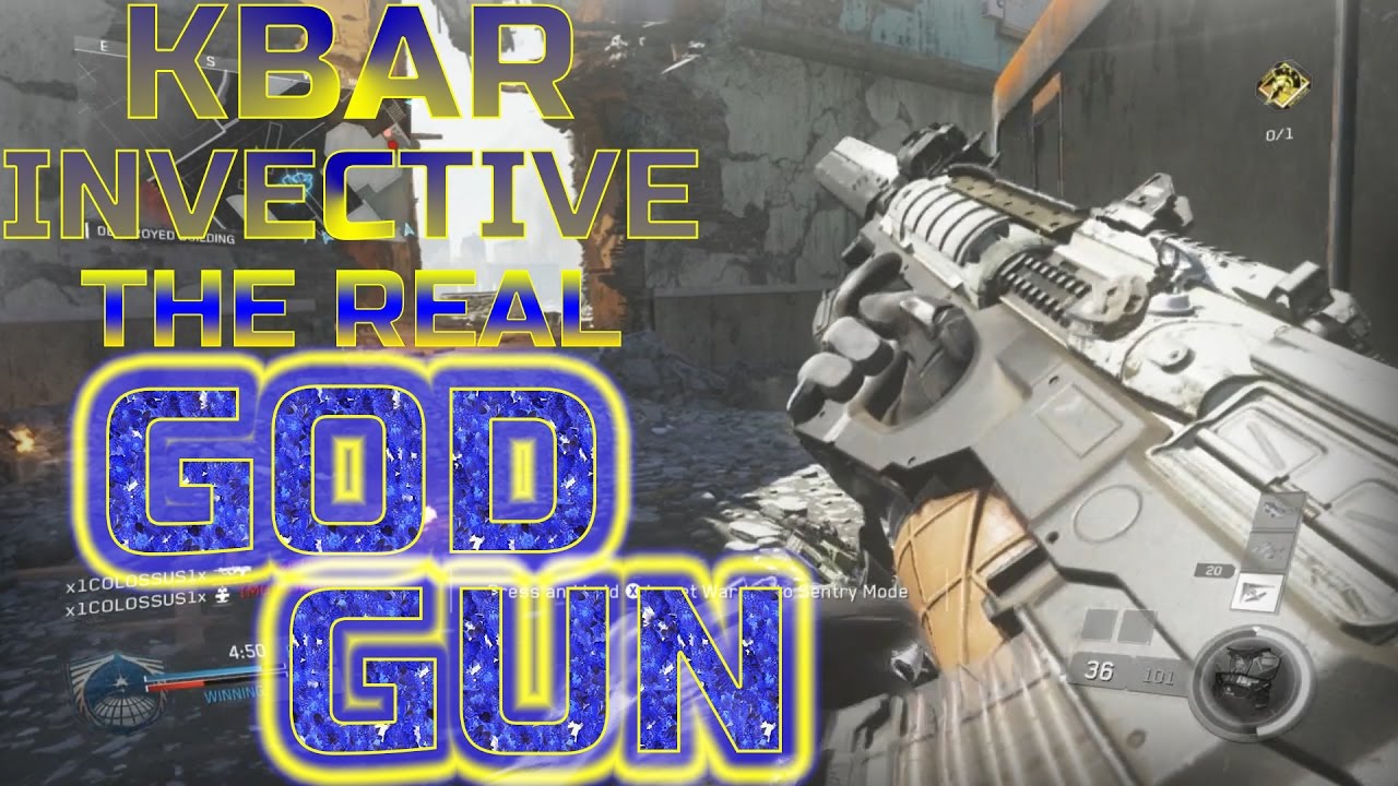 The Real God Gun! K-Bar 32 Invective best class set up infinite warfare ...