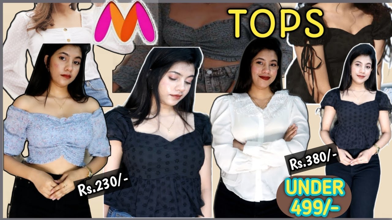 Myntra Summer Tops..Myntra Top haul..Myntra Tops Under 499/- - YouTube