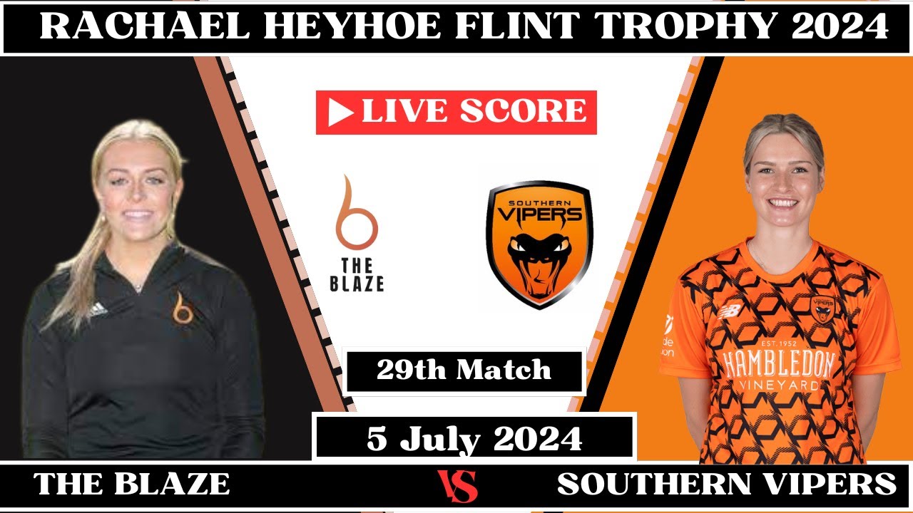 The Blaze vs Southern Vipers Live |29th ODI Match Live-BLA vs SV Live ...