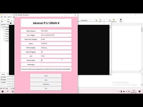 Aplikasi Absensi Python Geany - YouTube