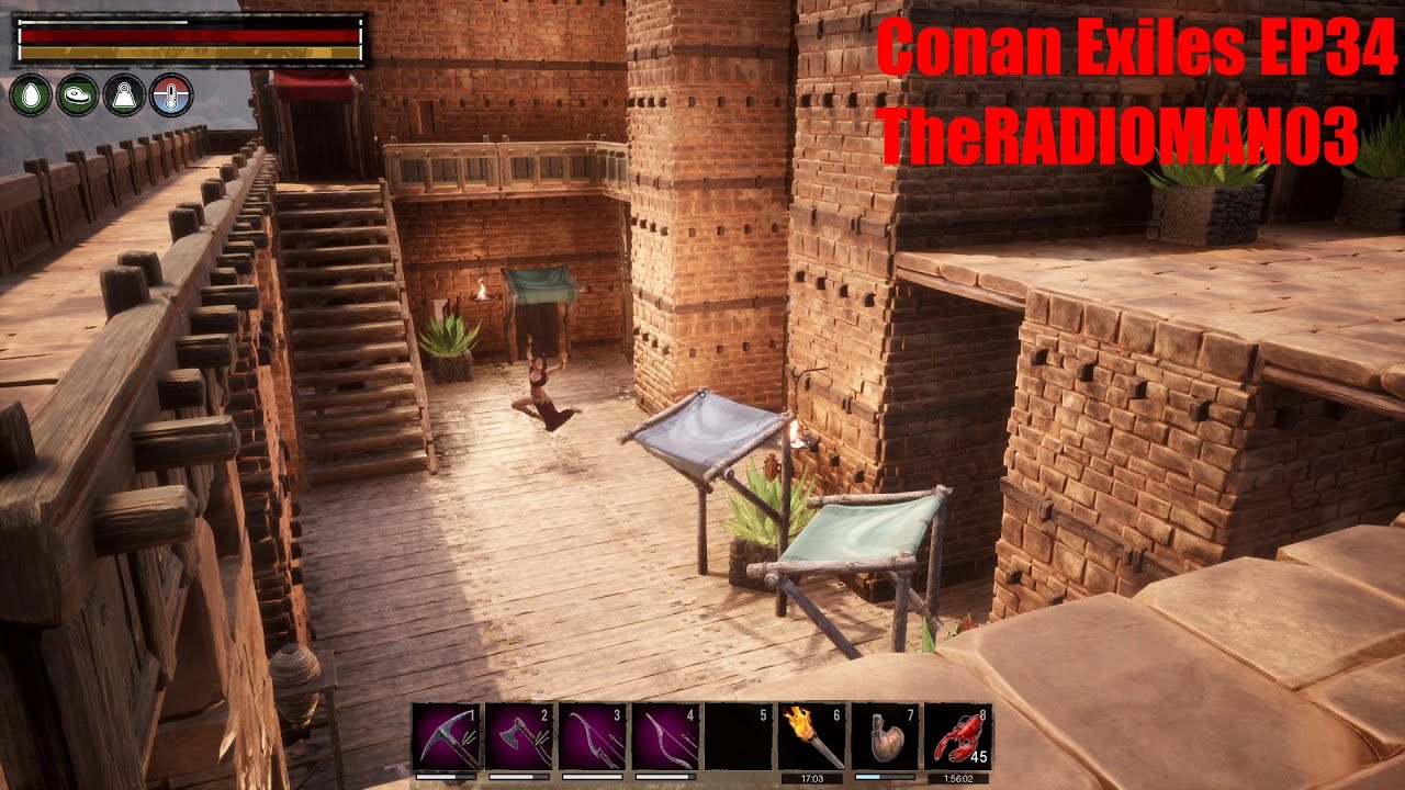Conan Exiles EP34 "Kitchen/Balcony/Honey/Dismantler" - YouTube