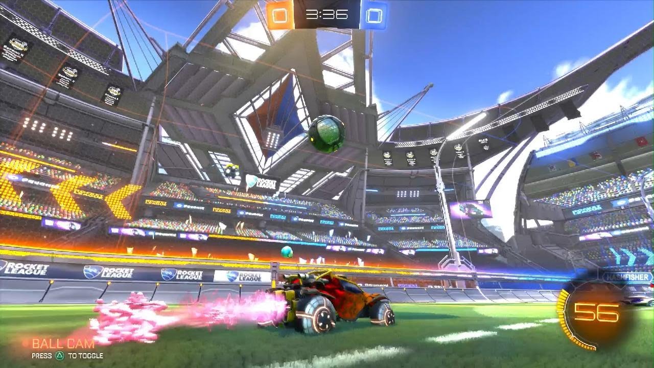 Rocket League - Beautiful Teamwork Save - YouTube
