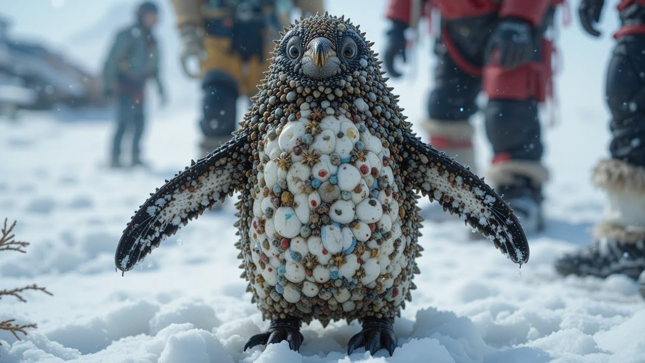 Penguin Saved from Harmful Barnacles #penguin rescue# ...