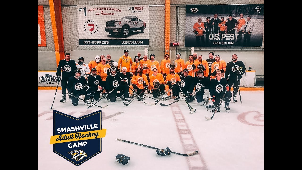 Nashville Predators Adult Hockey Camp | Ford Ice Center - YouTube