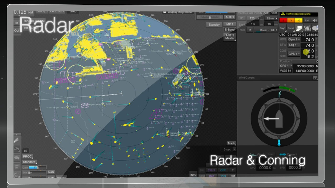 MFD(Multi-function Display) JAN-9201 - How to operate MFD - JRC - YouTube
