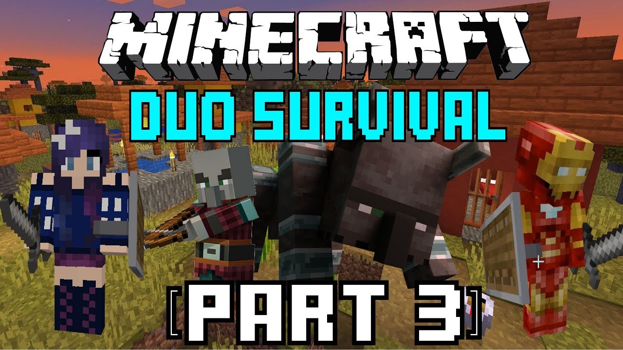 Minecraft | Duo Survival (Part 3) | Raid! - YouTube