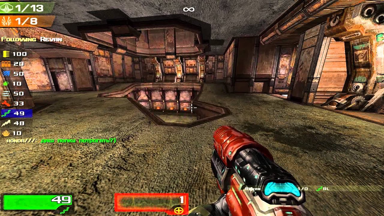 Quake 4 - 1 hp vs 3 enemies on Clan Arena - YouTube