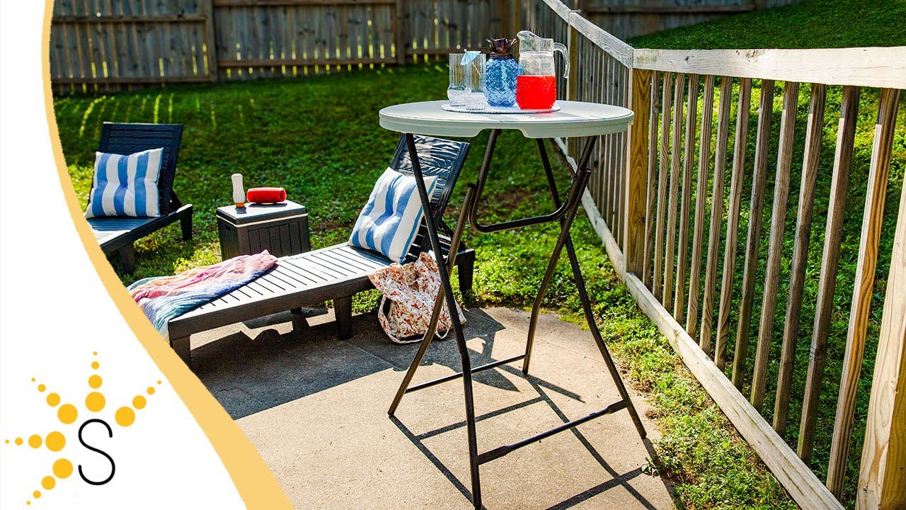 Sunnydaze Plastic Bar-Height Folding Table - 31.75" - Gray-SUP-349 ...