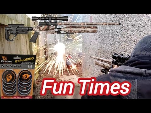 testing out the Firebird Exploding Flare flash bang Targets - YouTube