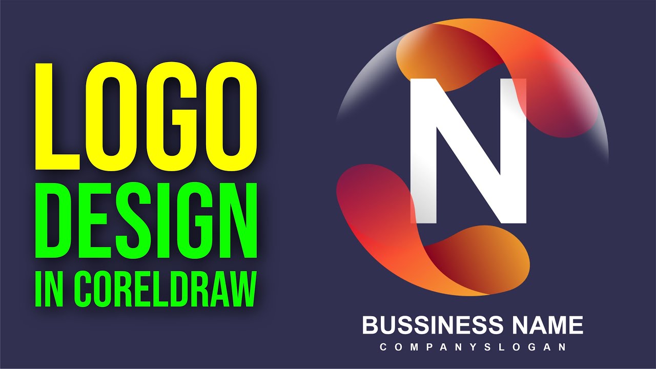 How to Design Gradient Logo with Abstract Shape in CorelDraw ...