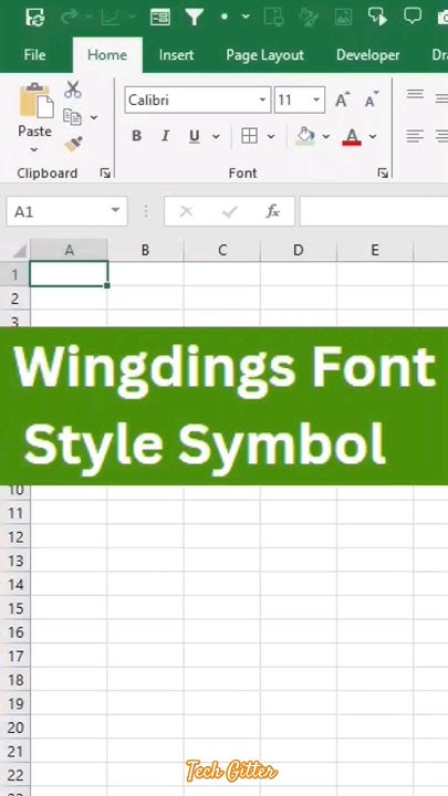 Wingdings Font Style Symbol in Excel - YouTube