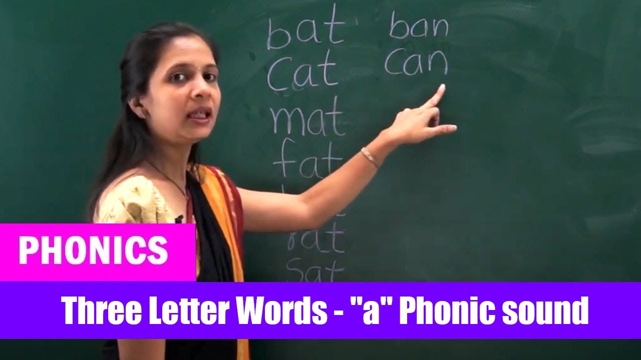 Three Letter Words - "a" Phonic sound| Learn Phonics | Phonics Video ...
