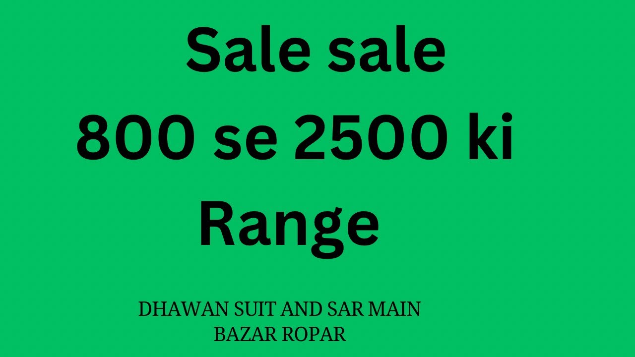 Sale sale super sale 800 se 2500 wale suit - YouTube