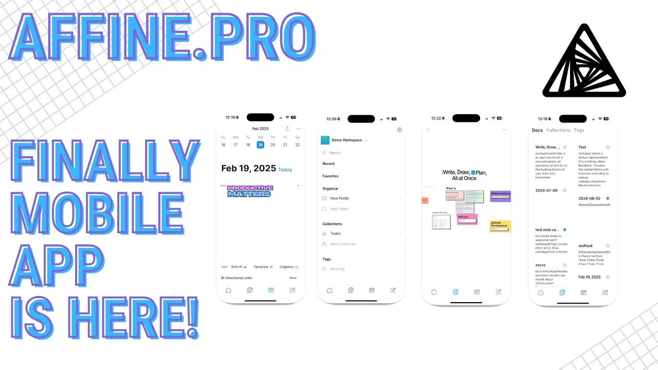 NEW Affine Mobile IOS App - Alpha 0.19.0 - YouTube