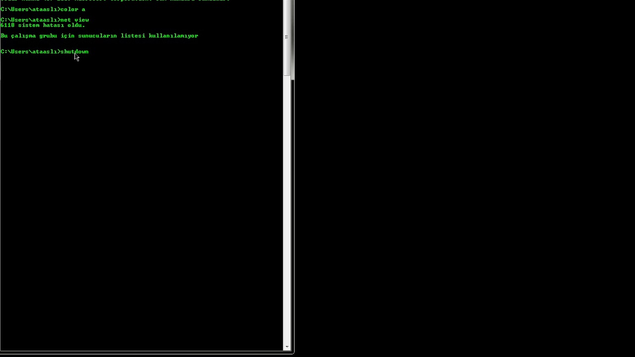 cmd basit kodlar -2- - YouTube
