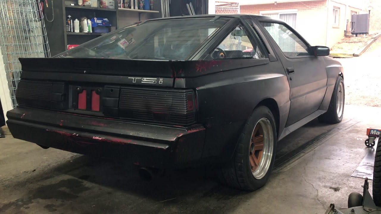 V8 Starion/Conquest ripping a garage burnout - YouTube