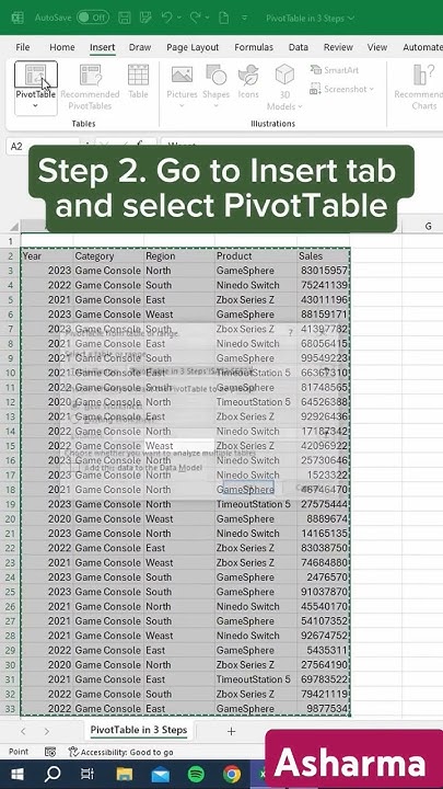 pivot Table #excelformulasandfunctions #exceltutorial #exceltips - YouTube
