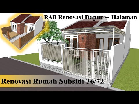 Renovasi rumah subsidi type 36/72 + RAB