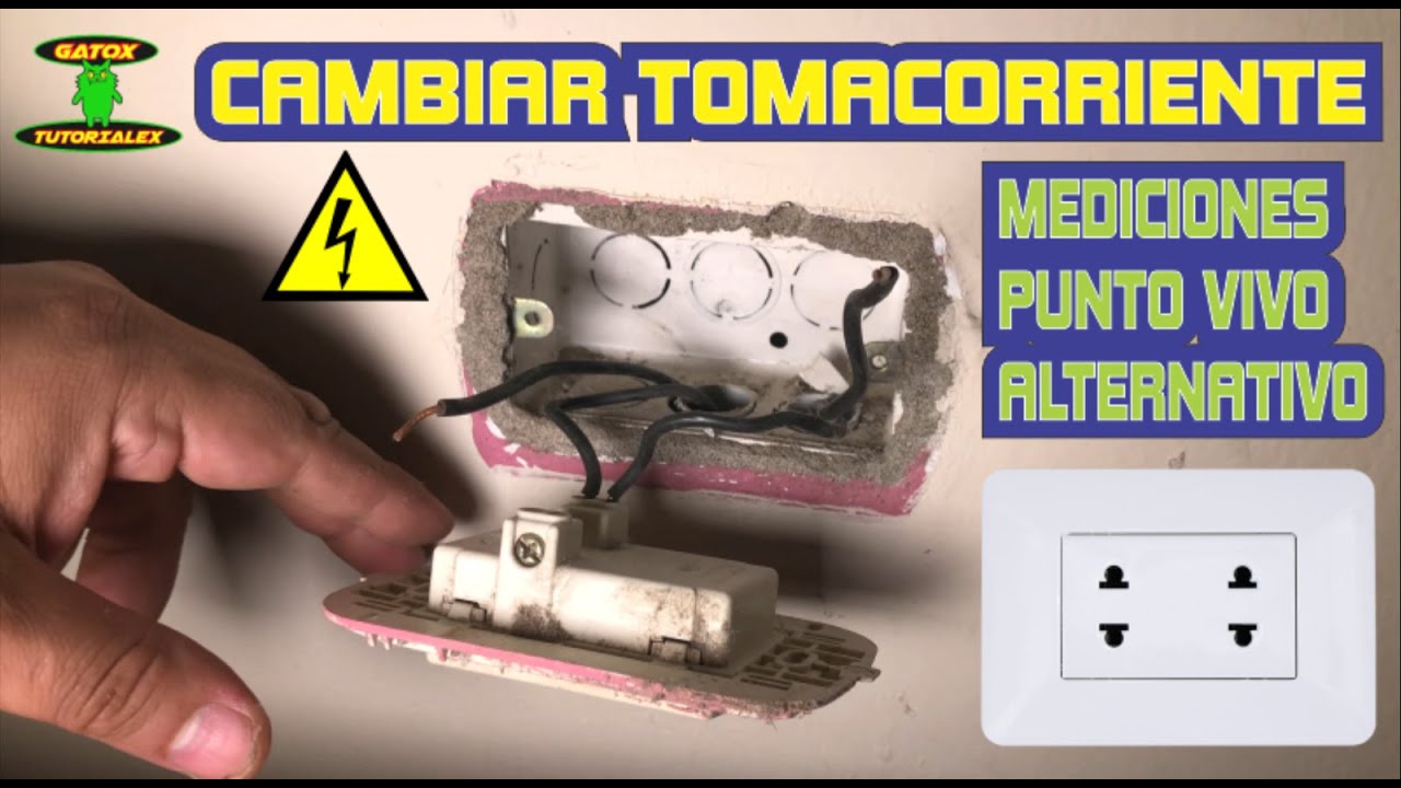 CAMBIAR TOMA CORRIENTE | 220V/110V | Punto Vivo | Mediciones ...