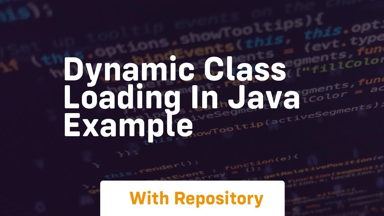 dynamic class loading in java example - YouTube