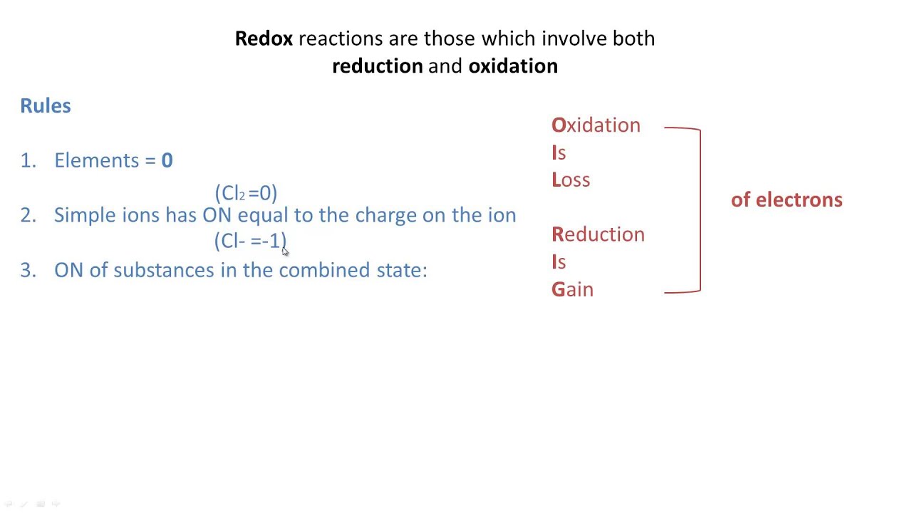 AQA AS Chemistry: Redox Basic Rules - YouTube