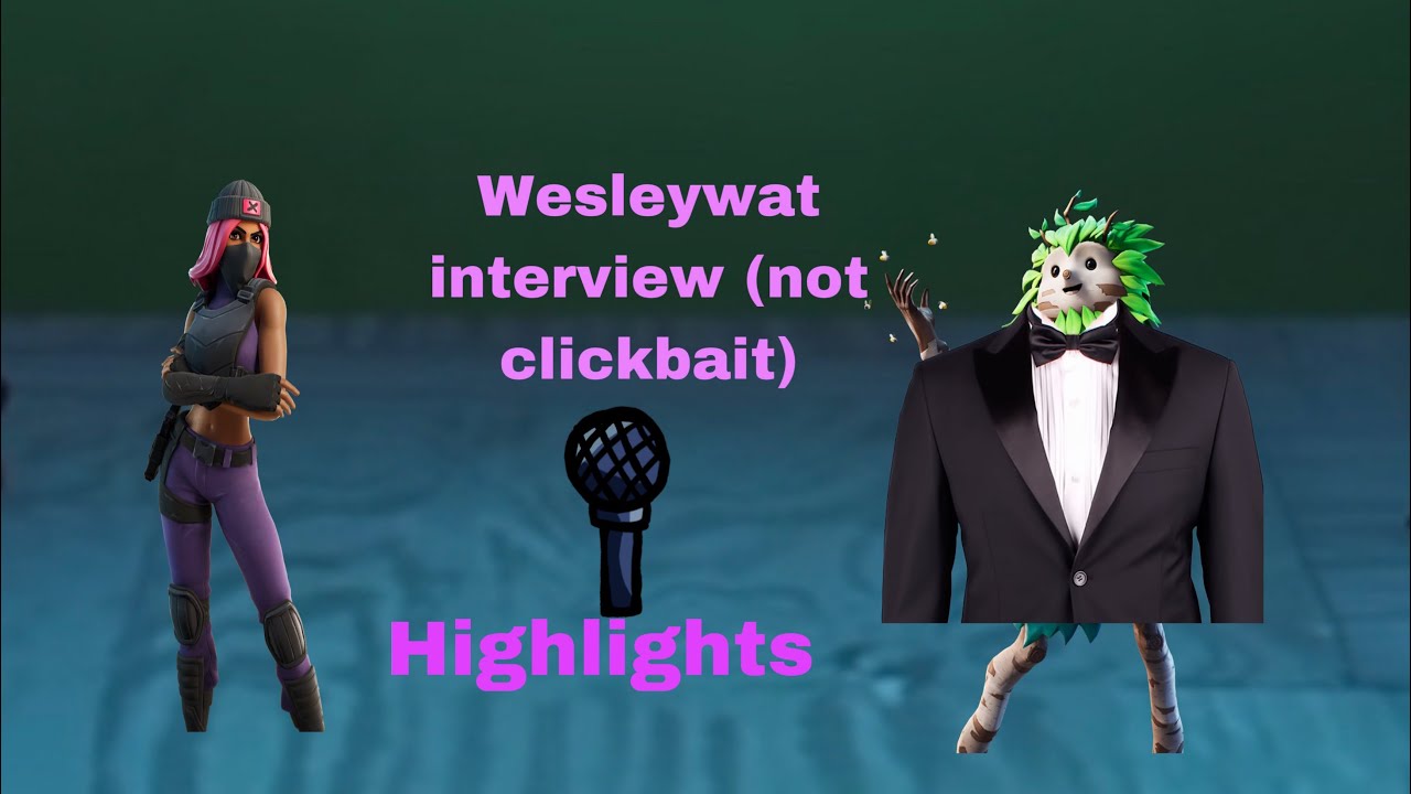 I interviewed Wesleywat (Highlights) - YouTube