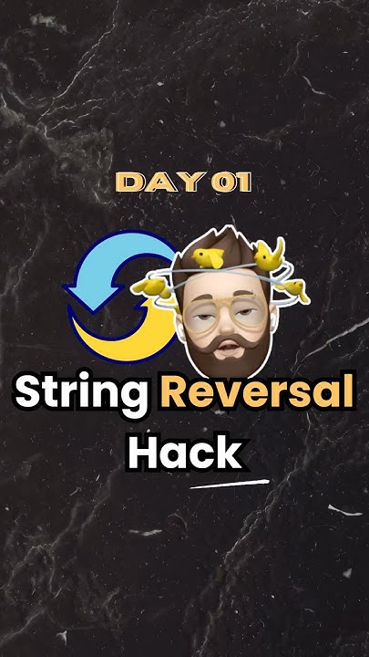 String Reversal in single line - Python - YouTube