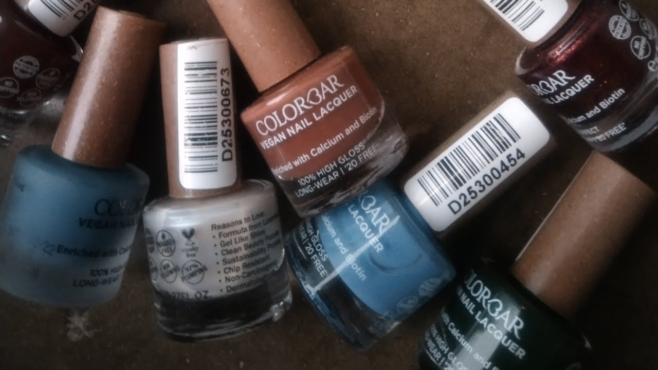 Colorbar Vegan Nail Polish Swatches @chasmissdreams9452 - YouTube