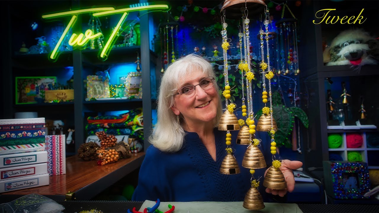 How to Make a Beautiful BEE HIVE WIND CHIME, Step by Step, Fun Project ...