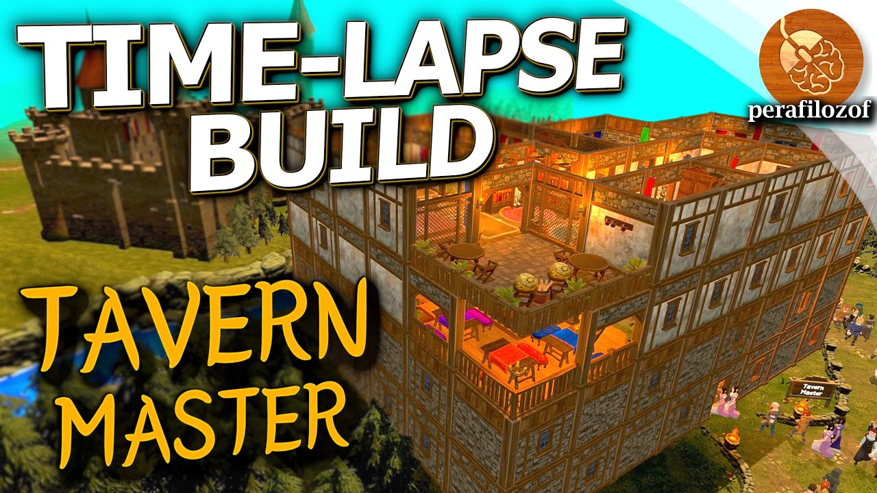 🕕Tavern Master Time-lapse Building a massive Medieval Inn - simulation ...