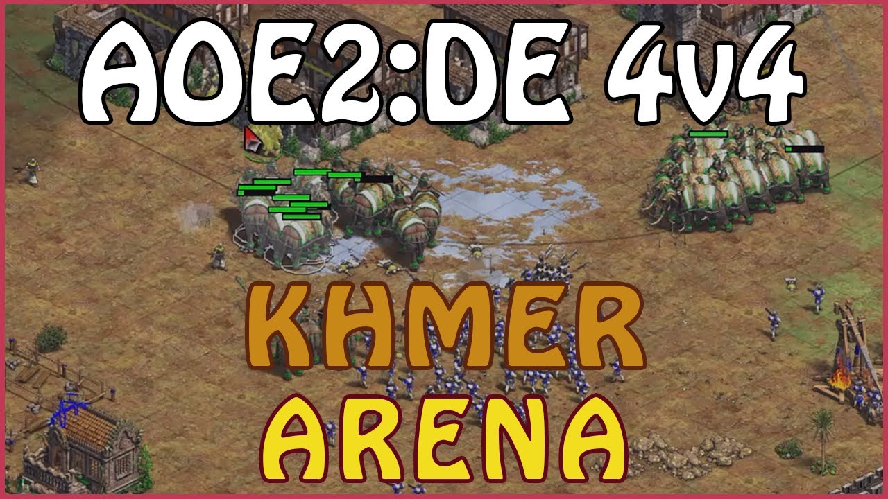 AOE2:DE - 4v4 Khmer Arena - eartahhj - 01/05/2022 - YouTube