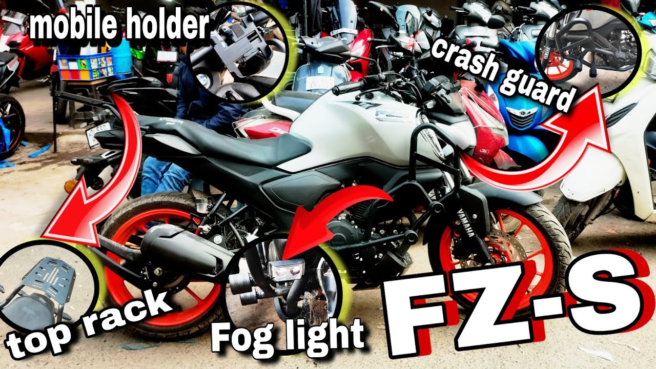 FZ-S bike 🚀🏍️ modify 💯 review 👌 modified by a2z bike world - YouTube