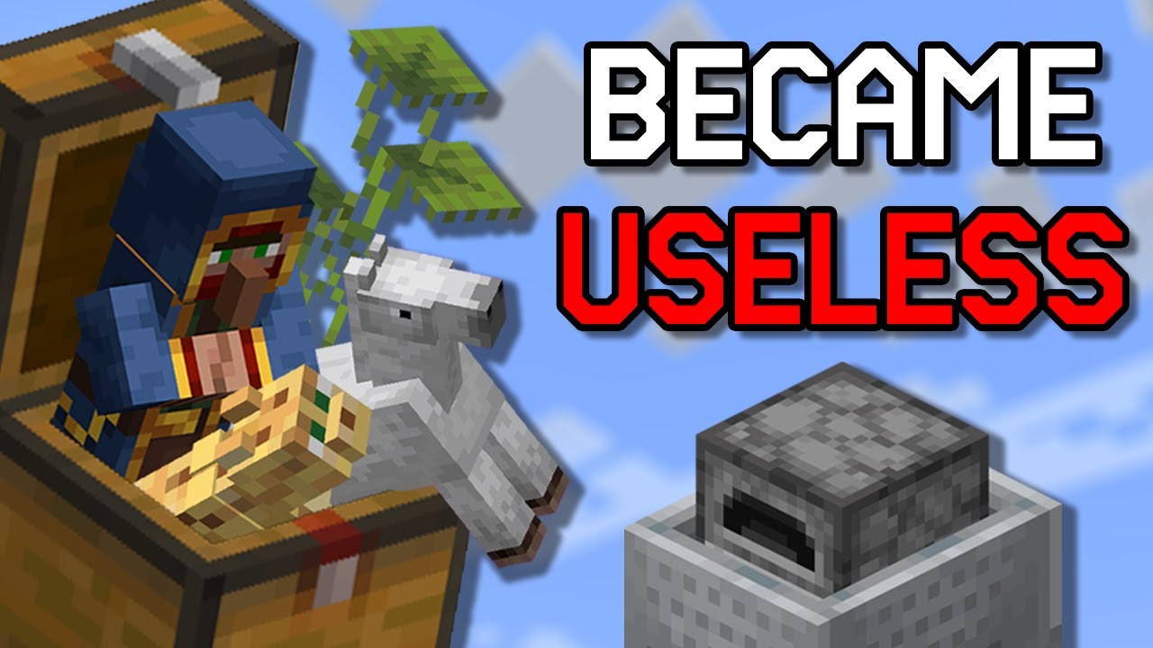 Useful Minecraft Features That Became USELESS - YouTube