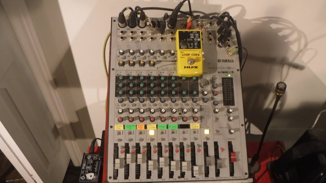How to hook a looper pedal into an audio mixing board - YouTube