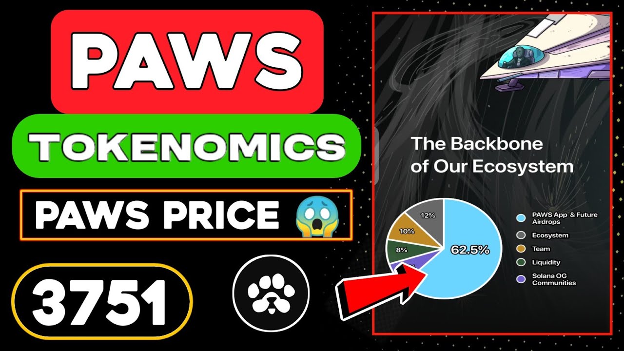 PAWS Tokenomics Update 😱 PAWS Airdrop Allocation Live 🤑 PAWS Token ...