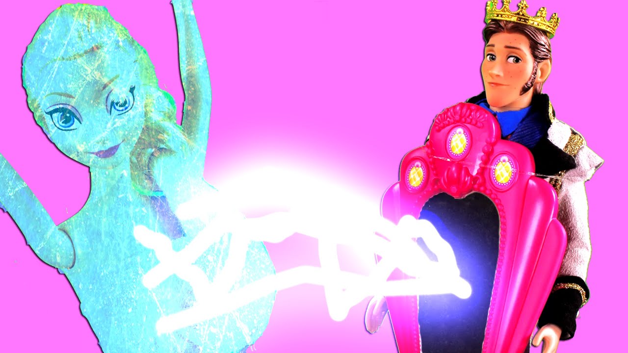 Frozen Hans Freezes Elsa! With Descendants Mal & Evie. Frozen Elsa ...