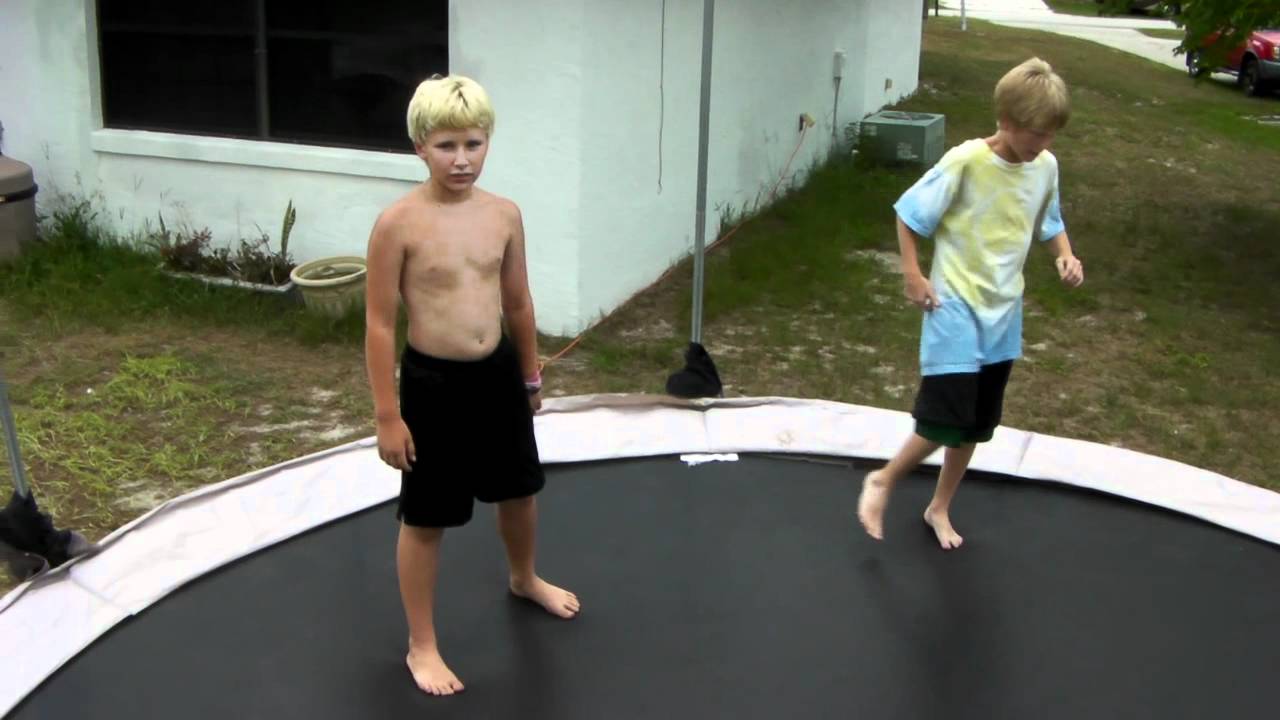 trampoline kids front flips - YouTube