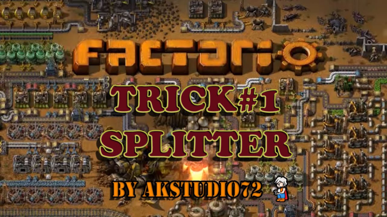 Factorio - Trick#1 วิธีใช้ Splitter - YouTube