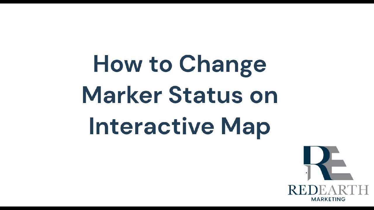 Changing Marker Status Tutorial for Interactive Map - YouTube