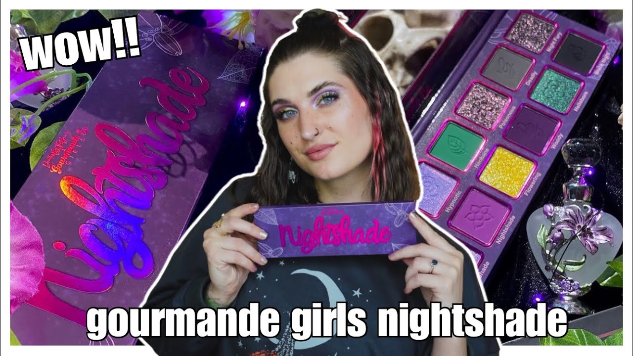 Gourmande Girls x Doodles By The Bunny Nightshade Palette!! | Tutorial ...