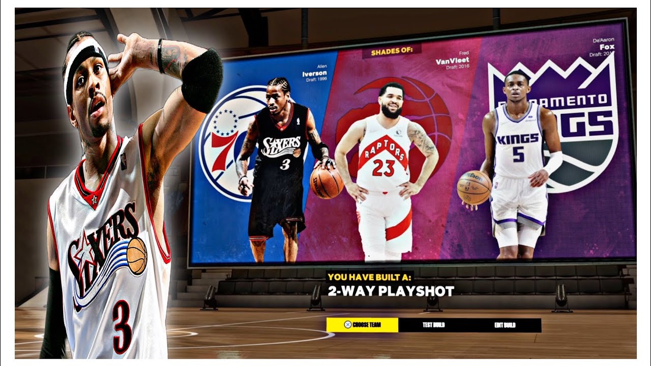 THIS ALLEN IVERSON BUILD NBA 2K23 HAS GOLD CLAMPS, CONTACT DUNKS, 3PT ...