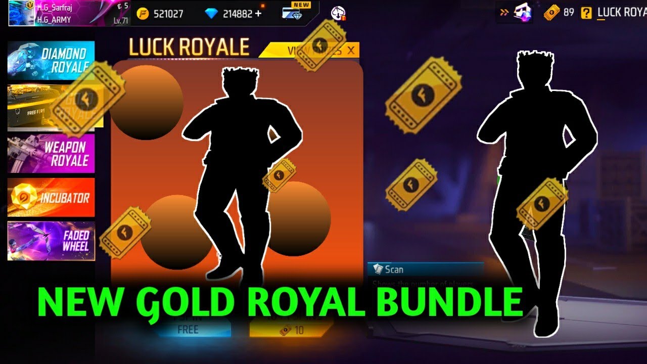 FREE FIRE NEW GOLD ROYAL BUNDLE 😍 ? NEXT GOLD ROYAL BUNDLE | - YouTube