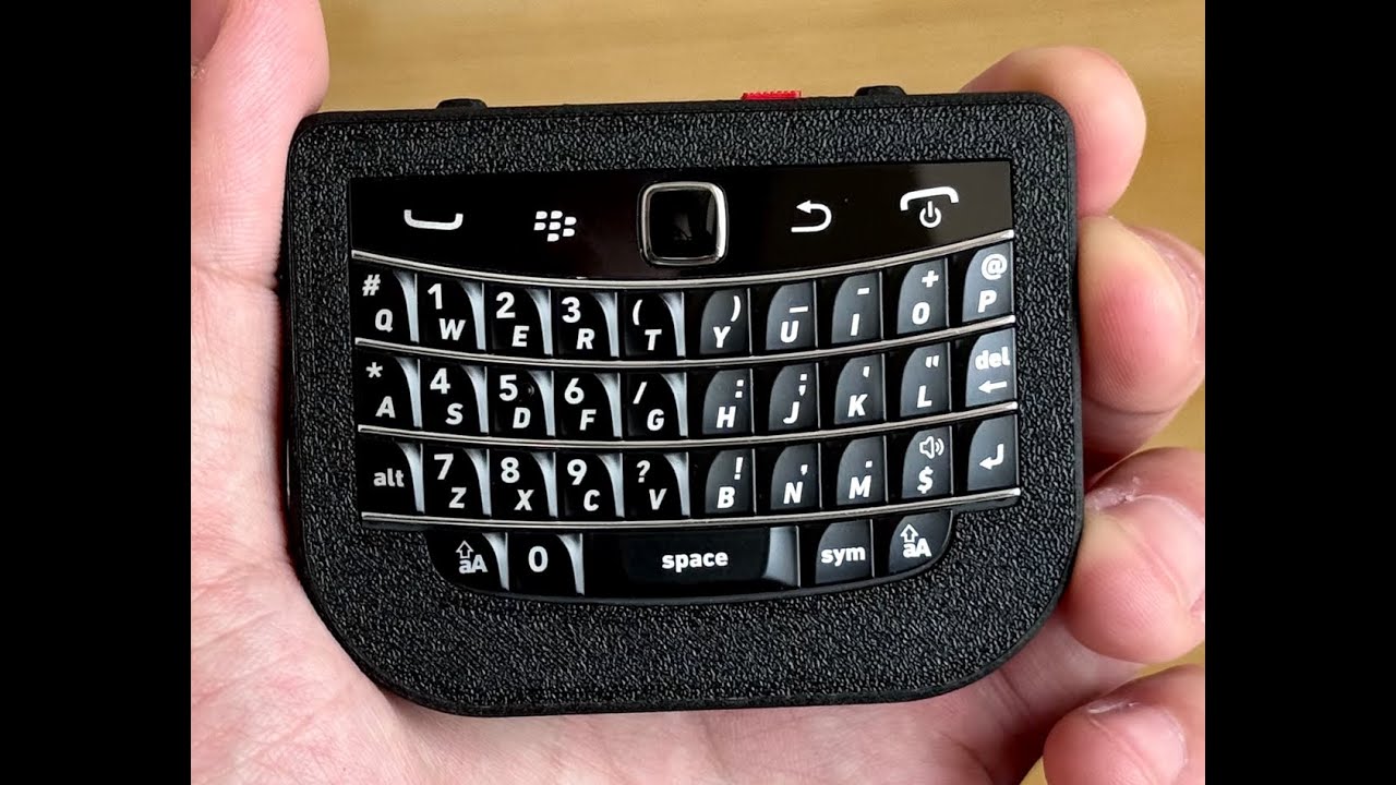 The smallest BLE keyboard mouse combo using the original blackberry ...
