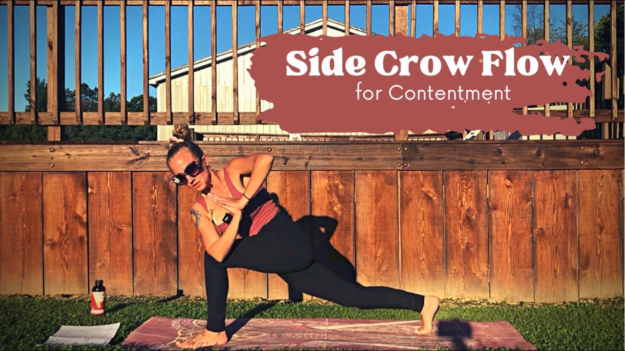Side Crow Flow for Contentment - Arm Balance - 40 Minute Vinyasa - YouTube