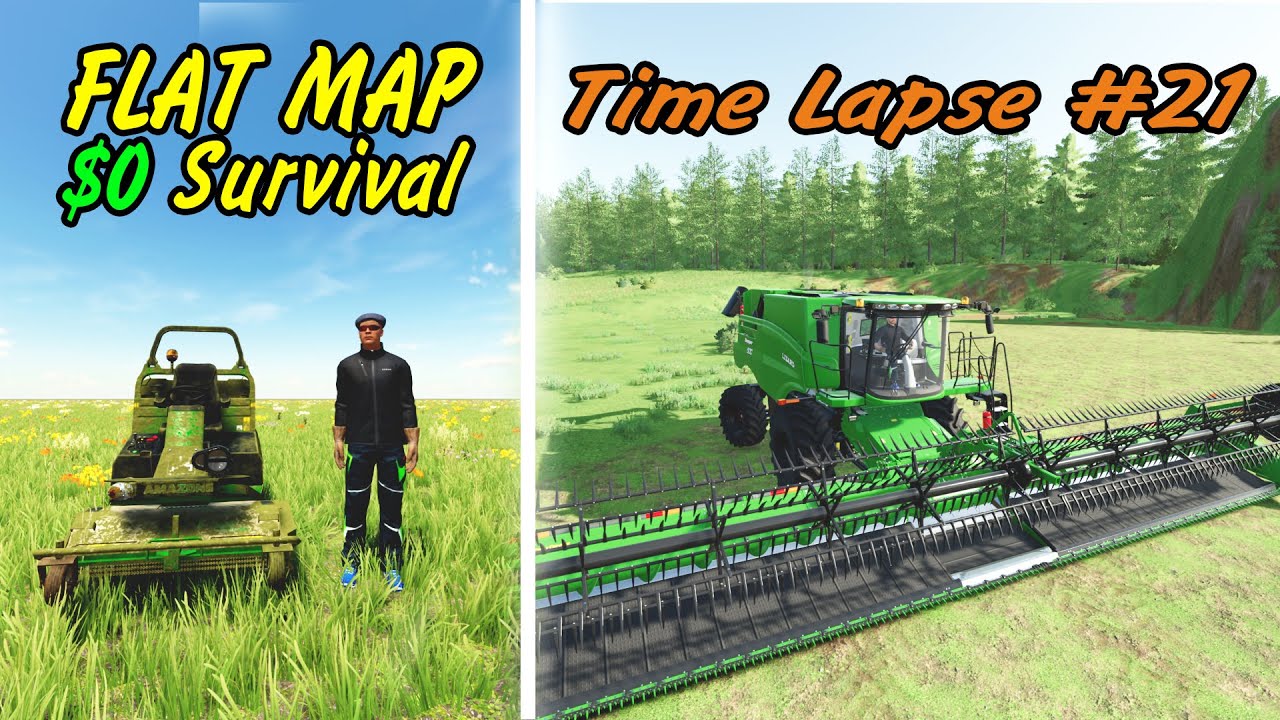 Harvesting Soybeans | Survival Flat map Starting with $0 FS 22 👉 #21 ...