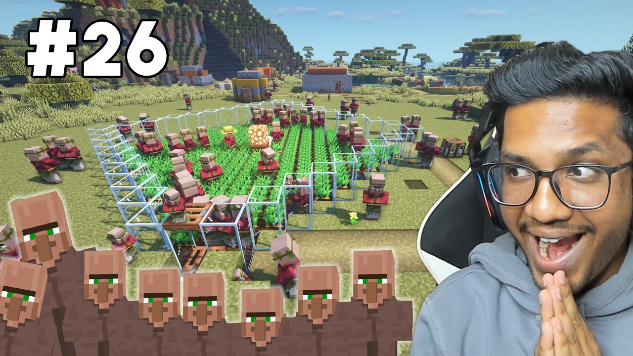 I MADE FULLY AUTOMATIC VILLAGER BREEDING SYSTEM IN MINECRAFT SURVIVAL ...