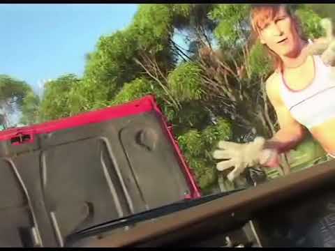 Strong Woman lift a Car