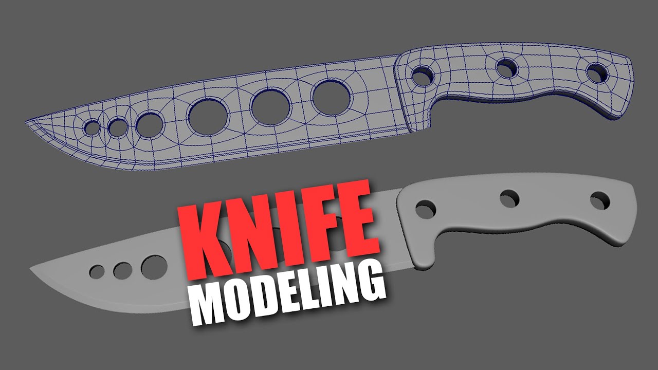 Easy Knife Modeling in Maya - YouTube